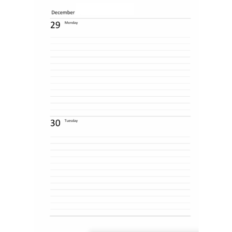 A4 2 Days Per Page Diary - LA Ink Printing Studio
