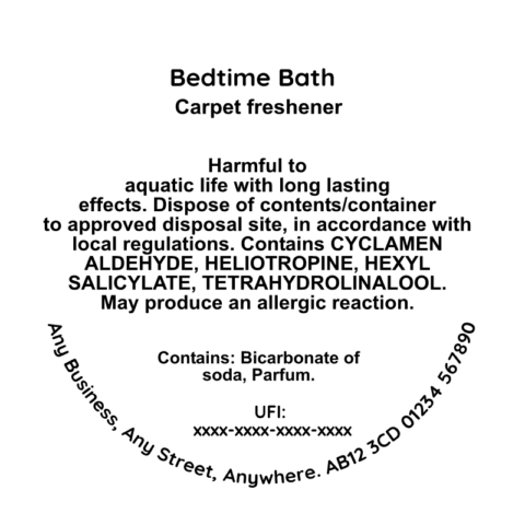 Carpet Freshener CLP ONLY Stickers - LA Ink Printing Studio