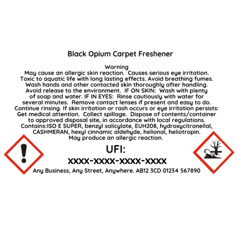 Rectangle Carpet Freshener CLP ONLY Stickers - LA Ink Printing Studio